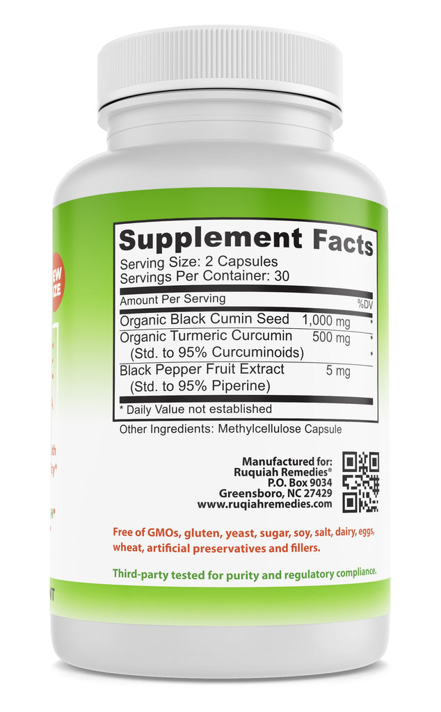 Bioactive Synergy Formula: Black Seed and Turmeric Supplement with ...