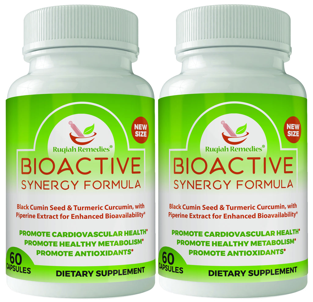 Dual Pack Bioactive Synergy Formula:Turmeric and Black Seed with ...